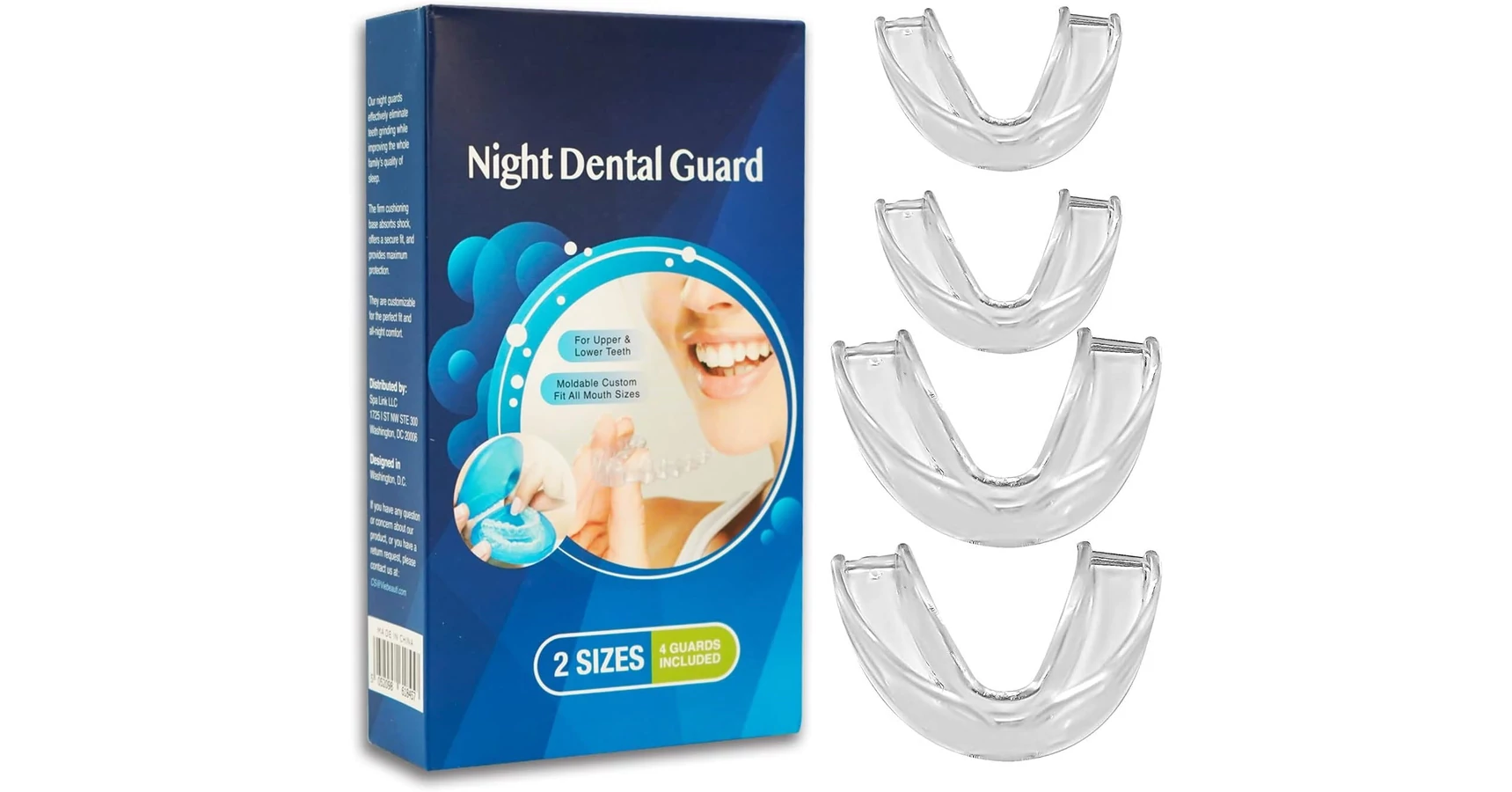 Fogvédő alváshoz, fogcsikorgatás ellen 4 db / 2 méret | AludniSzeretek